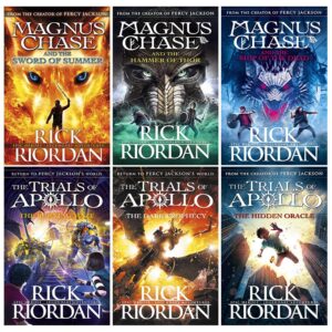 rick riordan trials of apollo and magnus chase collection 6 books set