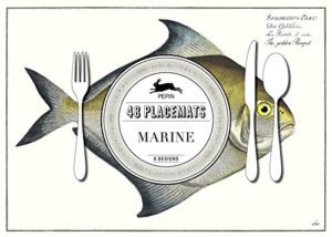 marine: paper placemat pad (multilingual edition) (english, french and german edition)