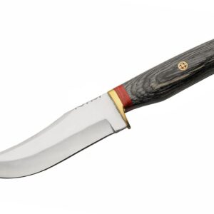 Smoked Mosaic Wood Handle Stainless Steel 10.25" Hunting Knife