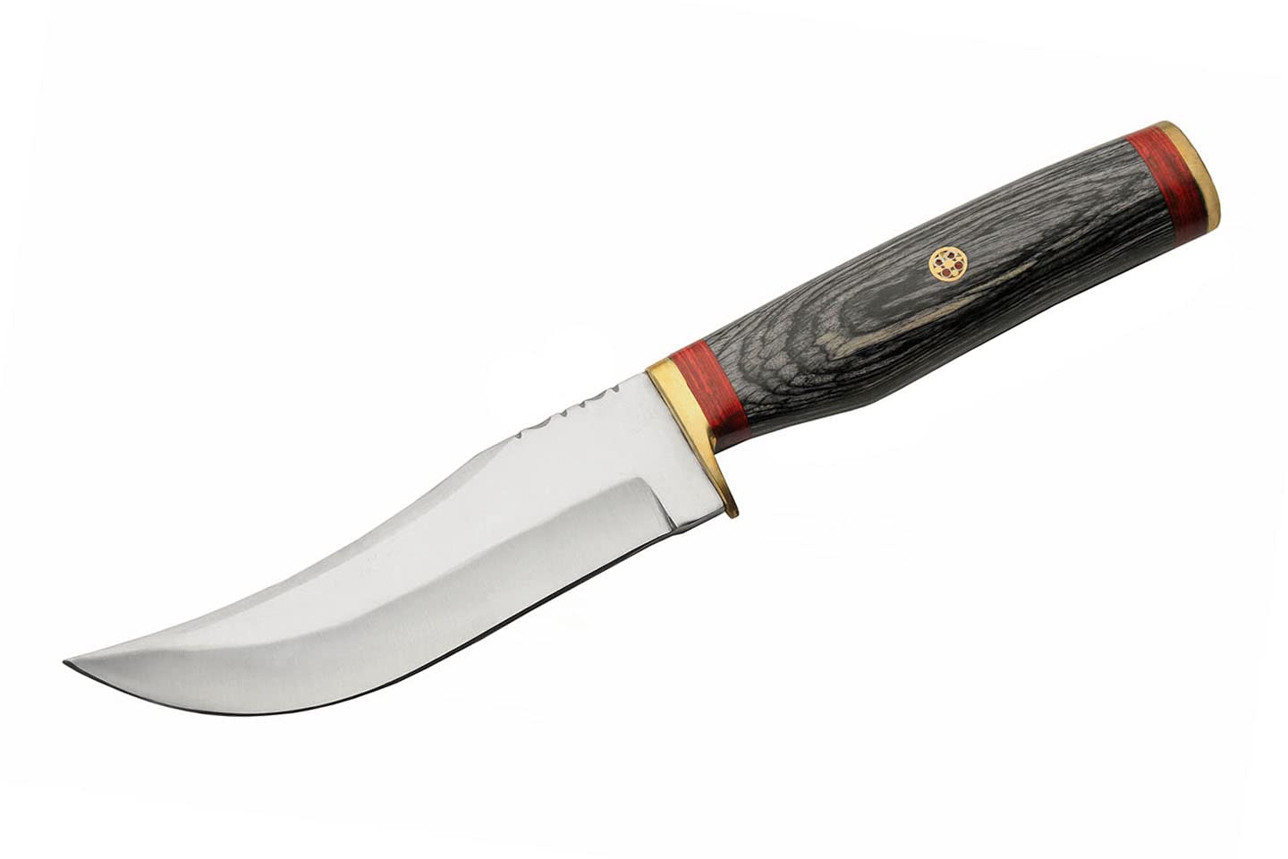 Smoked Mosaic Wood Handle Stainless Steel 10.25" Hunting Knife