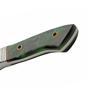 Emerald Wave Green Resin 9" Stainless Steel Hunting Knife