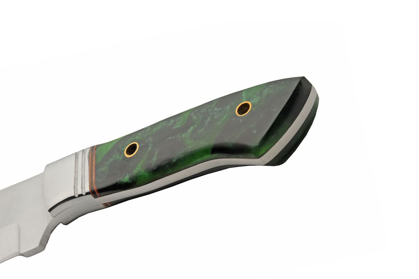 Emerald Wave Green Resin 9" Stainless Steel Hunting Knife