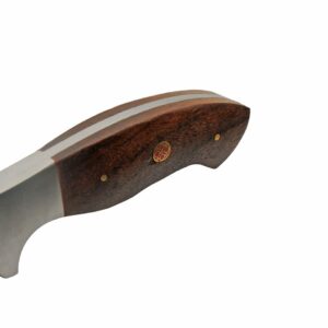 Mosaic Damascus Steel Blade | Wooden Handle 7.5" Hunting Knife