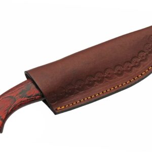 Redtail Stainless Steel Blade Wood Handle Stag Bolster 9 inch Hunting Knife