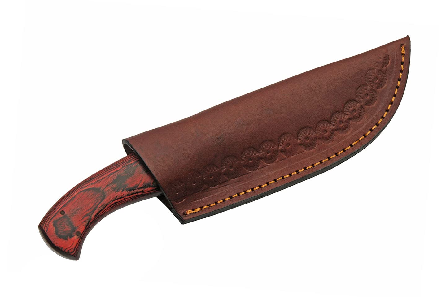 Redtail Stainless Steel Blade Wood Handle Stag Bolster 9 inch Hunting Knife