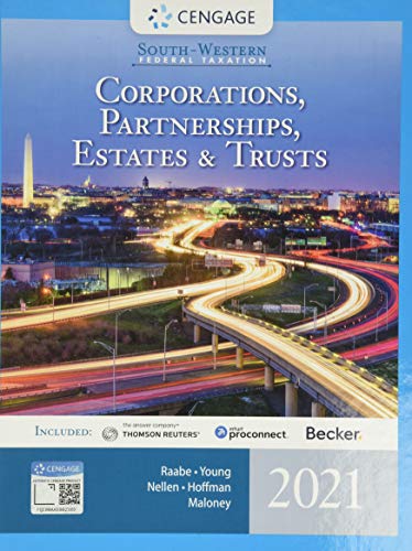 South-Western Federal Taxation 2021: Corporations, Partnerships, Estates and Trusts (Intuit ProConnect Tax Online & RIA Checkpoint, 1 term (6 months) Printed Access Card)