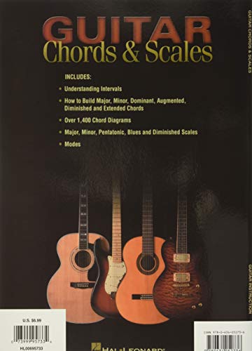 Guitar Chords & Scales: An Easy Reference for Acoustic or Electric Guitar