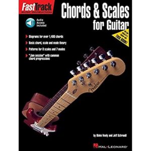 fasttrack guitar method - chords & scales book/online audio