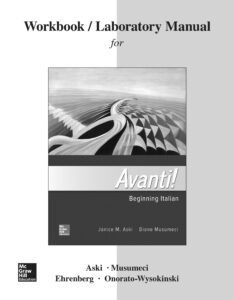 workbook/laboratory manual for avanti!