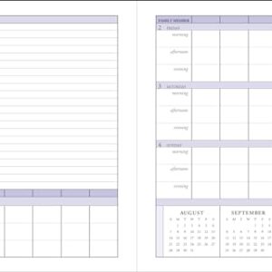 2023 Hydrangeas Family Weekly Planner (18-months, July 2022 - December 2023)