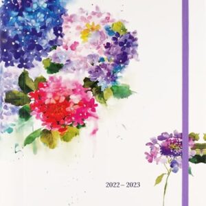 2023 Hydrangeas Family Weekly Planner (18-months, July 2022 - December 2023)