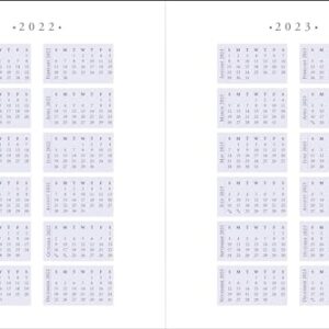 2023 Hydrangeas Family Weekly Planner (18-months, July 2022 - December 2023)