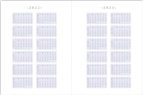 2023 Hydrangeas Family Weekly Planner (18-months, July 2022 - December 2023)