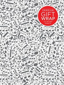 hal leonard wrapping paper - music notes theme