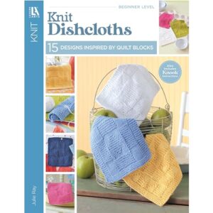 knit dishcloths: 15 extremely easy designs inspired by quilt blocks! (also includes knook instructions)