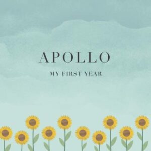 apollo my first year: baby book i babyshower or babyparty gift i keepsake i memory journal with prompts i pregnancy gift i newborn notebook i for the parents of apollo