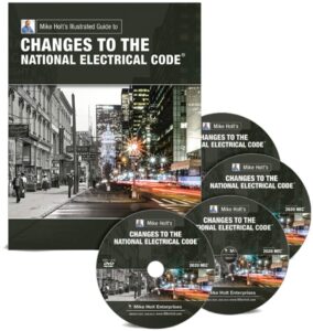 mike holt's changes to the national electrical code (textbook & dvds), 2020 nec