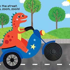 Go, Go, Go, Dinosaur - Silicone Touch and Feel Board Book - Sensory Board Book