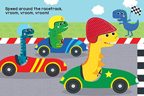 Go, Go, Go, Dinosaur - Silicone Touch and Feel Board Book - Sensory Board Book