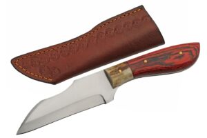 redtail stainless steel blade wood/stag 9 inch hunting knife