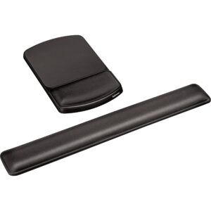 Fellowes 91737 Gel Wrist Rest - Graphite/Platinum