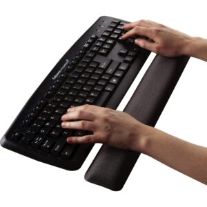 Fellowes 91737 Gel Wrist Rest - Graphite/Platinum