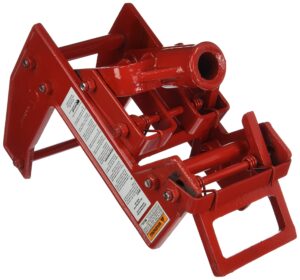 guardian fall protection 2601 portable wall jack, for use with 1-1/2 x 3-1/2 in fir poles or 1 in od steel pipe, malleable iron, red