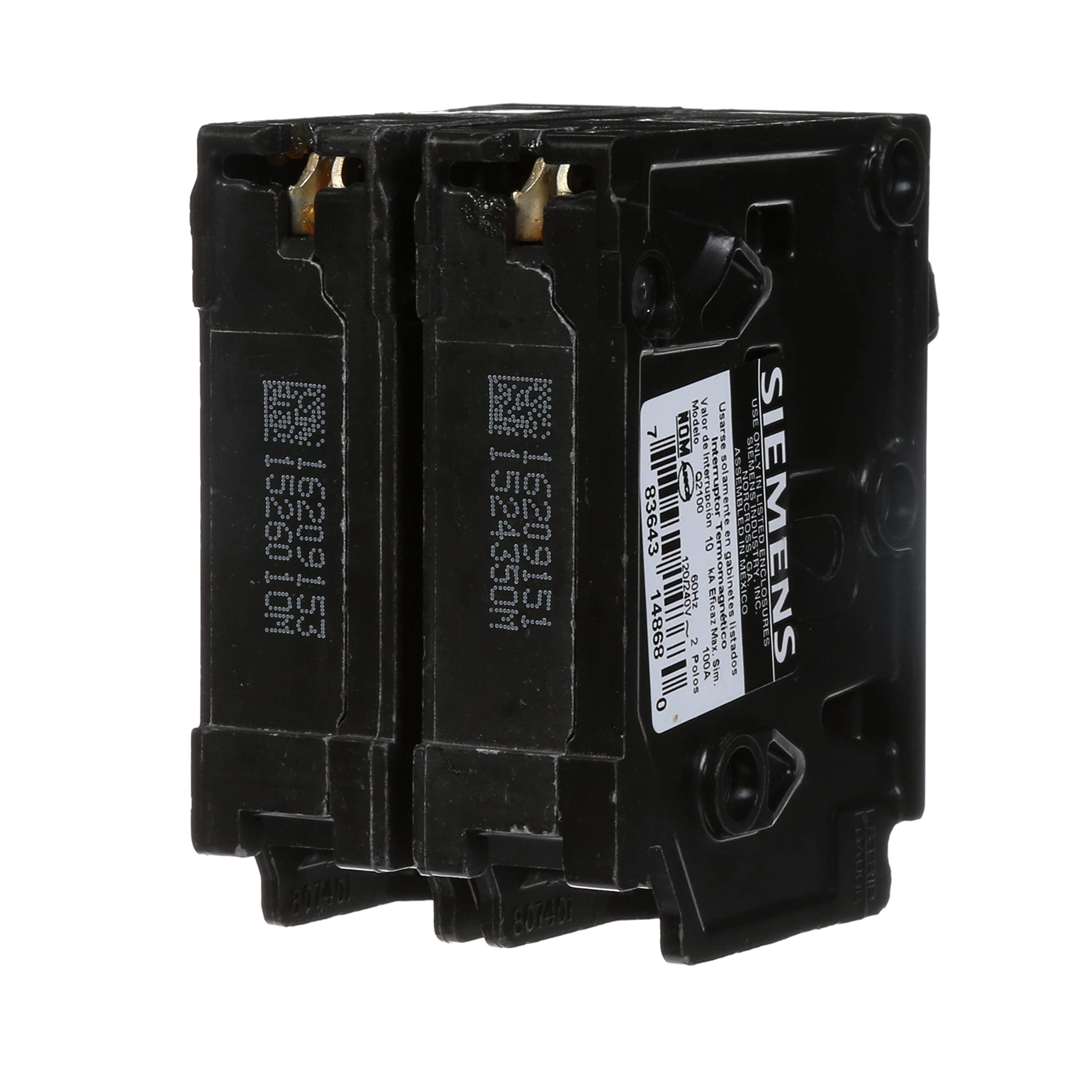 Siemens Q2100 100-Amp Double Pole Type QP Circuit Breaker