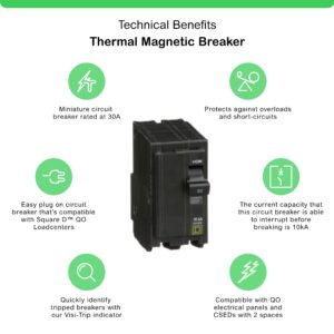 Square D - QO230CP QO 30-Amp Two-Pole Circuit Breaker