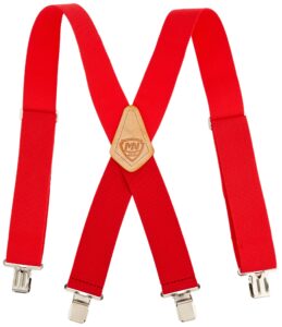 mcguire-nicholas 110c 2-inch wide red suspenders