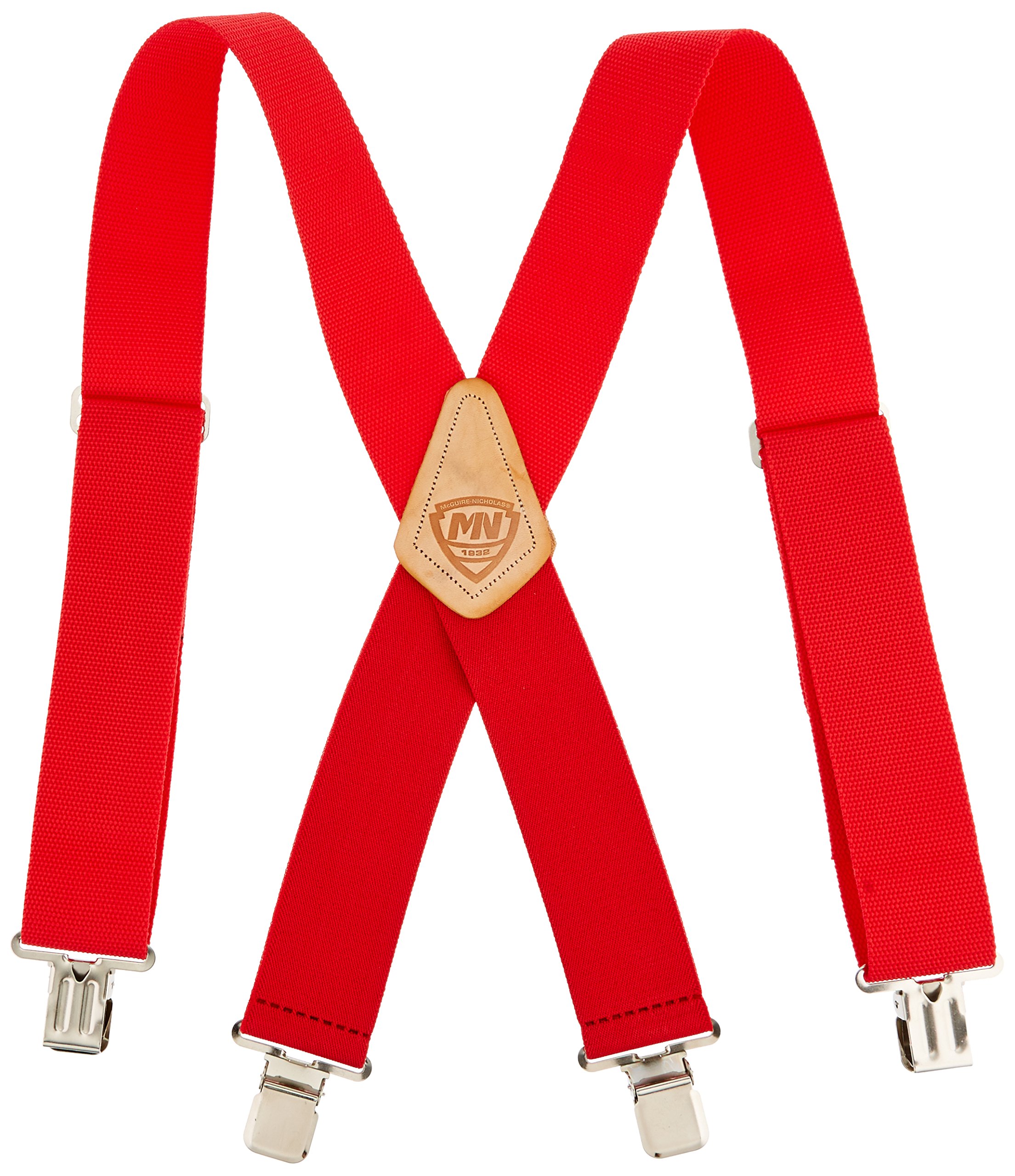 McGuire-Nicholas 110C 2-Inch Wide Red Suspenders