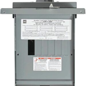 Square D - HOM612L100RBCP Homeline 100 Amp 6-Space 12-Circuit Outdoor Main Lugs Load Center