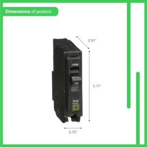 Square D - QO150CP QO 50 Amp Single-Pole Circuit Breaker