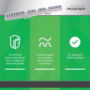 Square D by Schneider Electric Square D - PK23GTACP 23 Terminal Load Center Ground Bar Kit