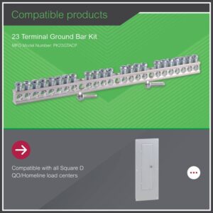 Square D by Schneider Electric Square D - PK23GTACP 23 Terminal Load Center Ground Bar Kit