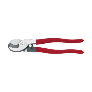 klein tools 63050 cable cutter, made in usa, heavy duty cutter for aluminum, copper, and communications cable