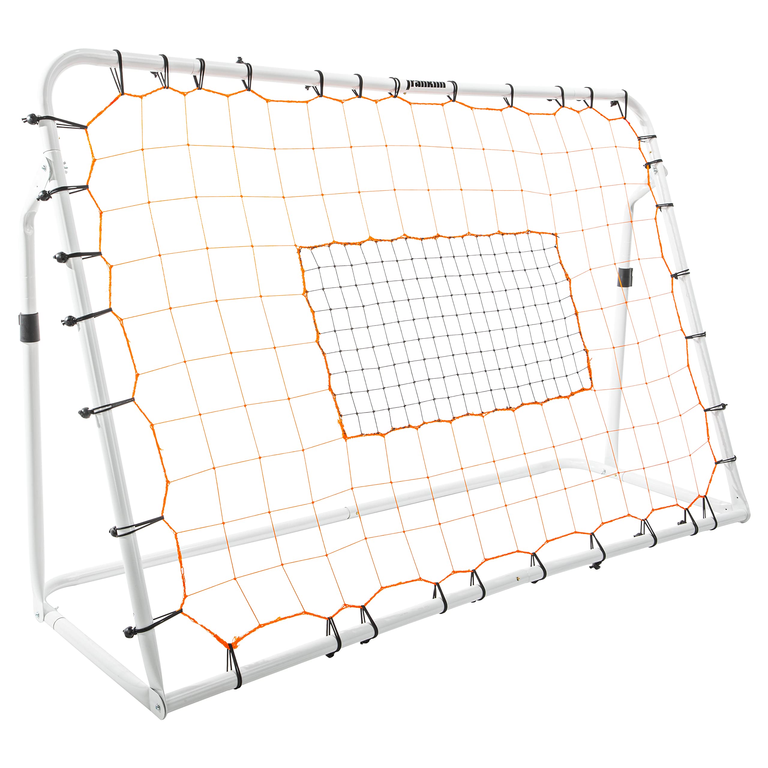 Franklin Sports Soccer Rebound Net - Training Soccer Net - Perfect For Backyard Soccer Practice - Portable 6'x4' Net With Steel Frame - White