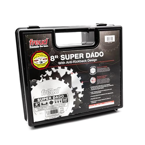 Freud SD508 Super Dado 8-Inch Stack Dado, One Size, Multi