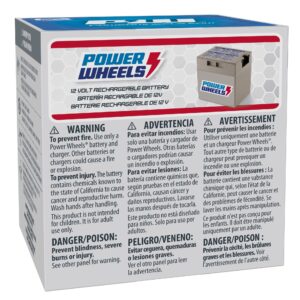 Power Wheels Fisher-Price Power Wheels 12-Volt Rechargeable Battery,replacement battery for Power Wheels ride-on vehicles