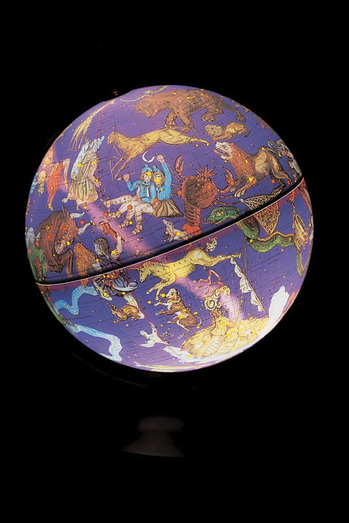 Replogle Constellation Illuminated Globe, Dual map, Detailed sky map, Turn the Light ON to see all of the Constellations that represent 12 different Zodiac Signs(12"/30cm diameter)