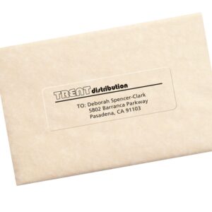 Avery Printable Address Labels with Sure Feed, 1-1/3" x 4", Matte Clear, 700 Blank Mailing Labels (05662)