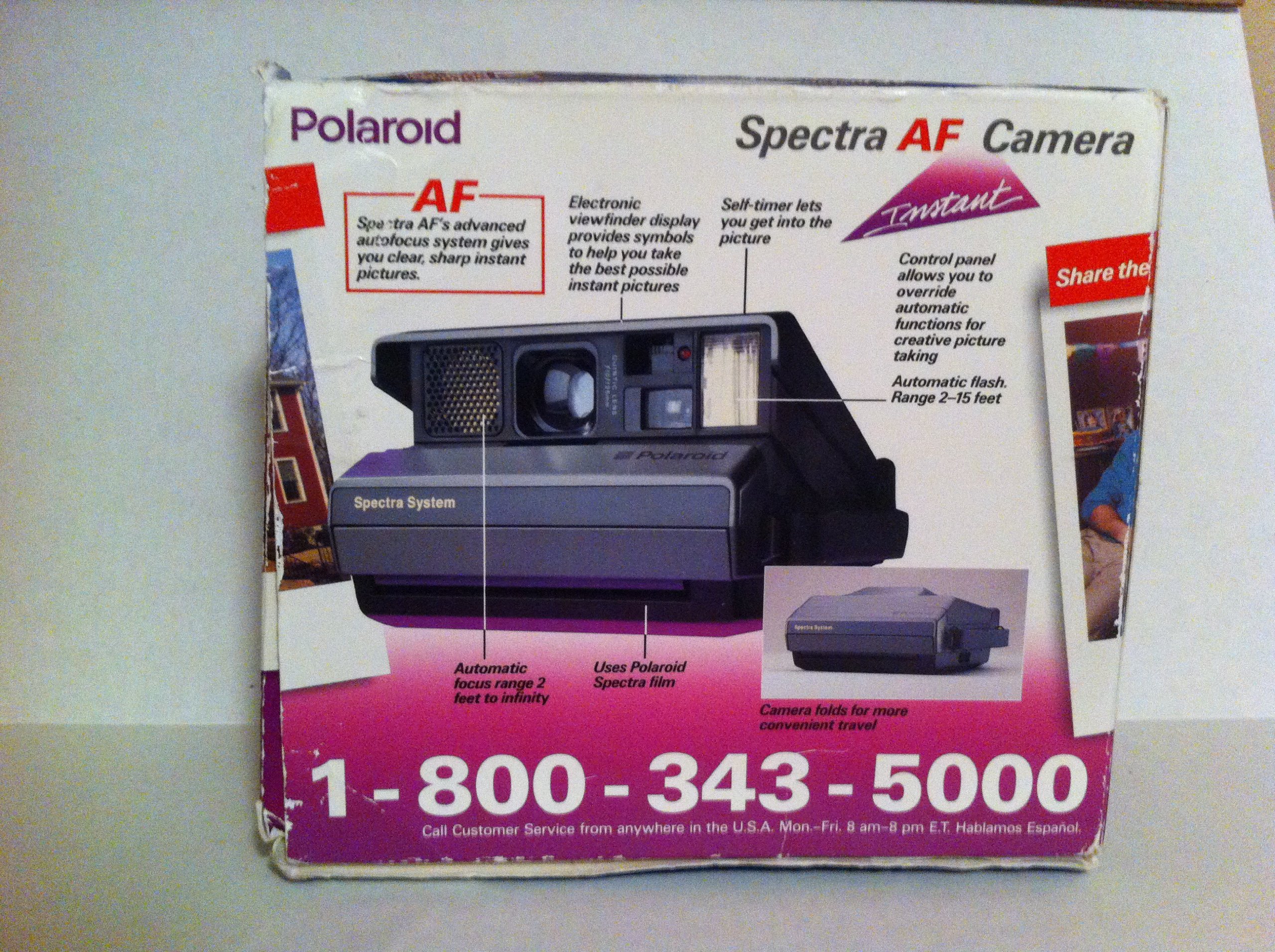 Polaroid Spectra Business Camera Uses Spectra Platinum Film