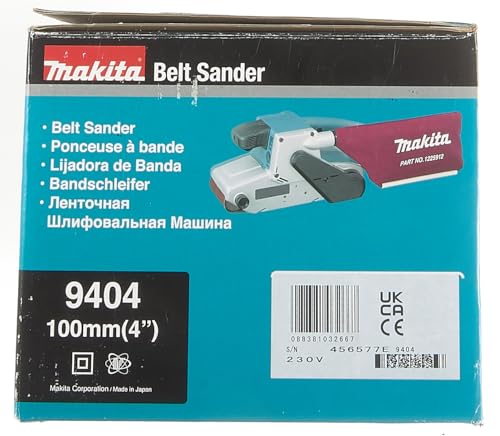 Makita 9404 4" x 24" Belt Sander, with Variable Speed , Blue