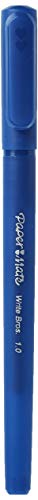 Paper Mate Write Bros Ballpoint Pens, Medium Point (1.0mm), Blue, 10 Count