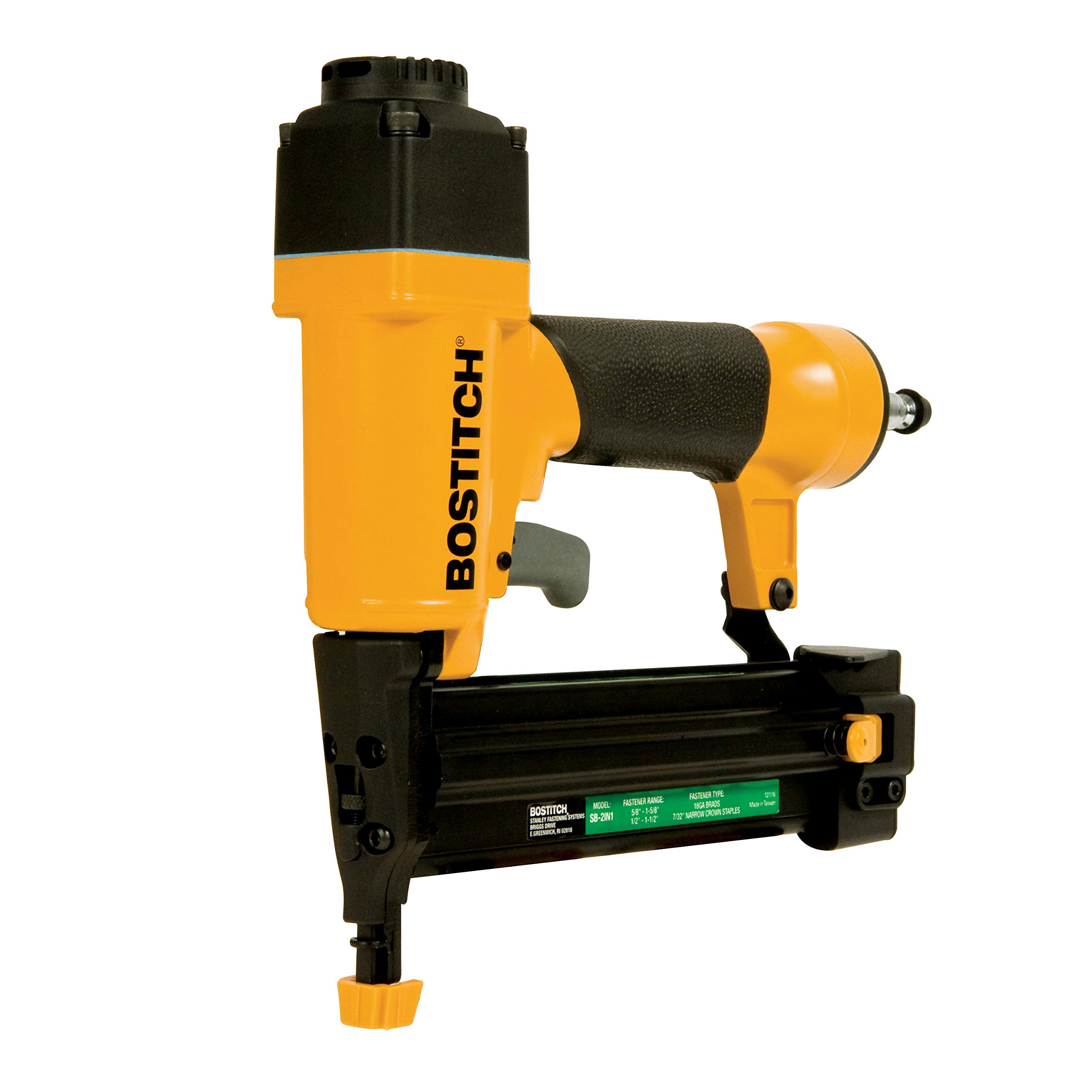 BOSTITCH Brad Nailer 18 Gauge/Narrow Crown Stapler, 2-in-1 (SB-2IN1)