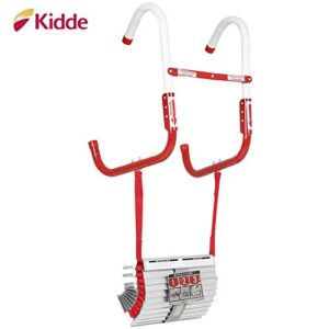 Kidde Fire Escape Ladder, 2-Story Rope Ladder, Extends to 13-Feet, Anti-Slip Rungs