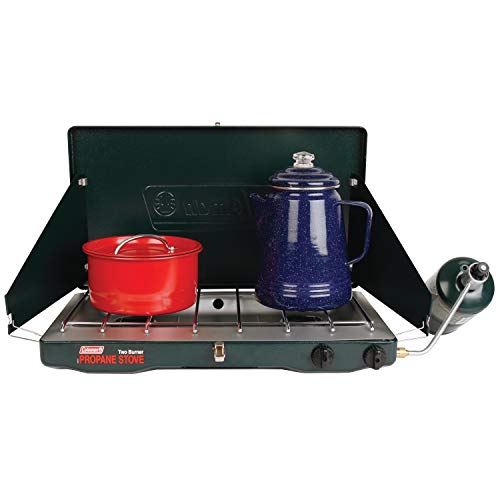 Coleman Gas Camping Stove | Classic Propane Stove, 2 Burner, 4.1 x 21.9 x 13.7 Inches