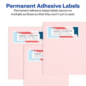 Avery Easy Peel Printable Address Labels with Sure Feed, 1-1/3" x 4", White, 350 Blank Mailing Labels (05262)