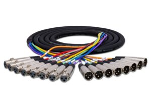 hosa xlr803 balanced snake xlr to xlr cable - (9.75 feet)