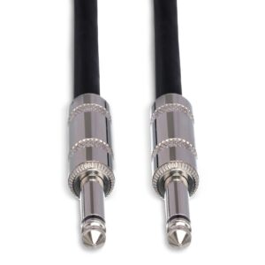 Hosa SKJ-610 1/4" TS to 1/4" TS Speaker Cable, 10 Feet, Black